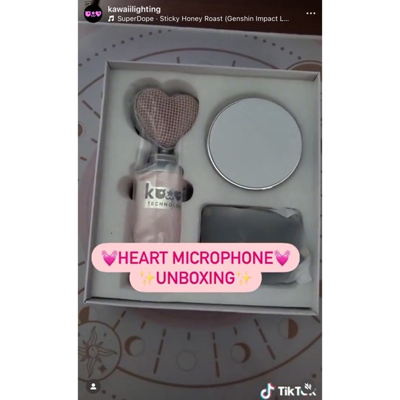 Kawaii | Portable Audio & Video | Heart Shaped Usb Microphone | Poshmark